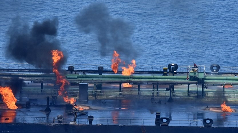 Generali leads slip on Red Sea tanker blaze cargo :: Lloyd's List