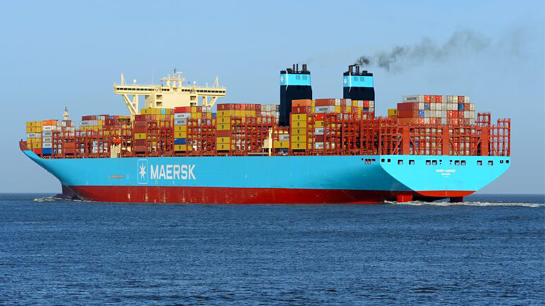Burning Maersk boxship making for African coast :: Lloyd's List