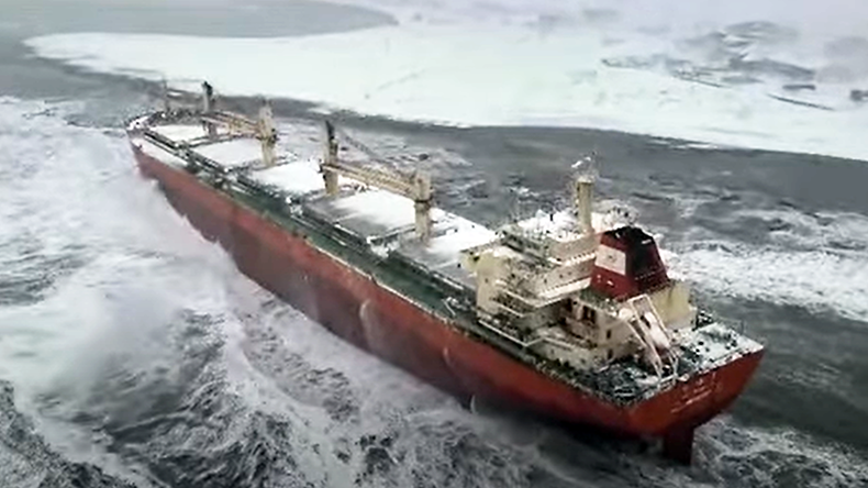 Crew safe after Chinese bulker runs aground off Russia’s Far East ...