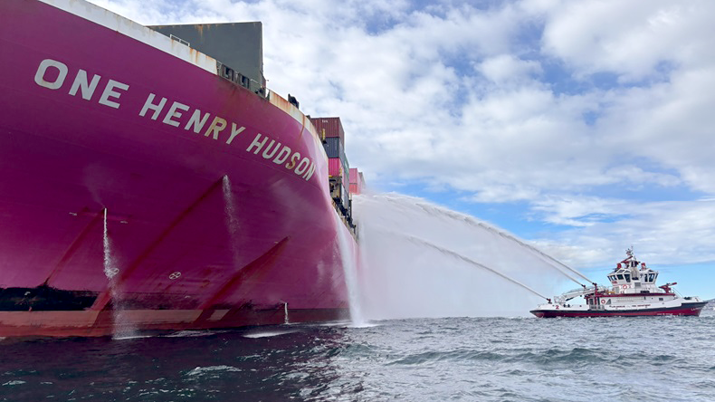 Fire contained on ONE vessel at Los Angeles :: Lloyd's List